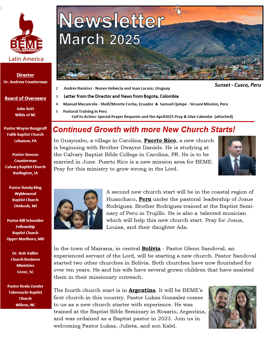 March 2025 Newsletter - BEME Latin America